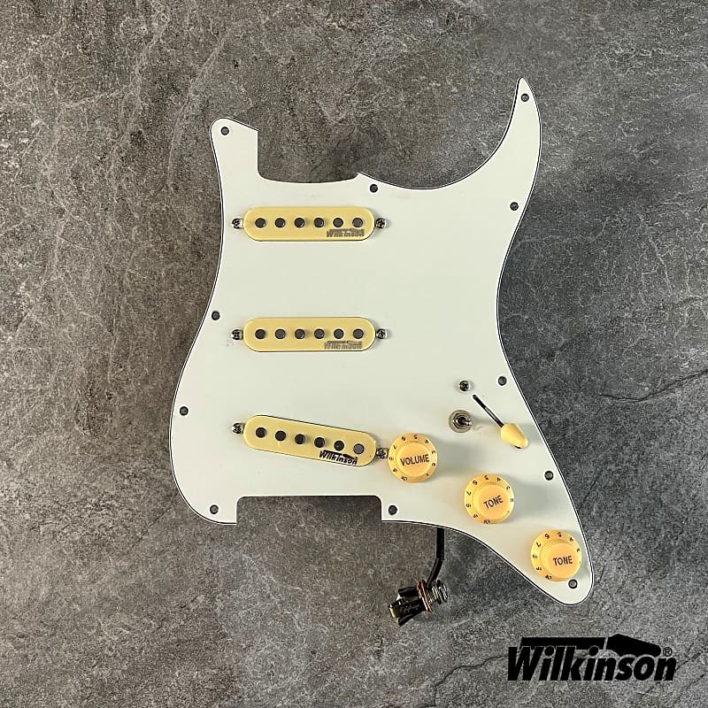 Prewired loaded Wilkinson Pickgurad Mint green Strat! Gilmour | Reverb