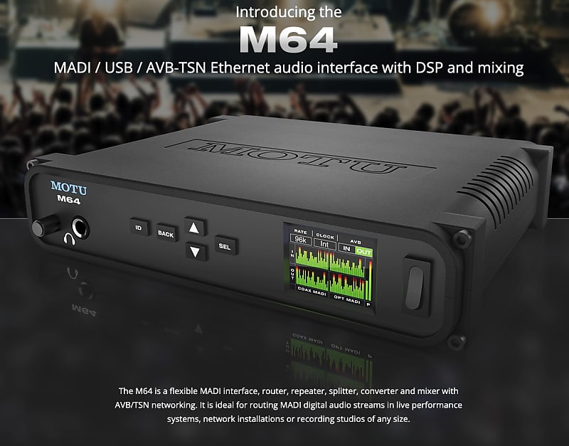 MOTU M64 2022 - Black | Reverb