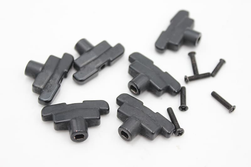 (6) Black Imperial Tuner Knob Buttons for Gotoh Tuners, | Reverb