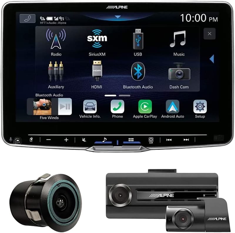 Alpine ILX-F509 9" Digital Multimedia Receiver Bullet Camera | Reverb