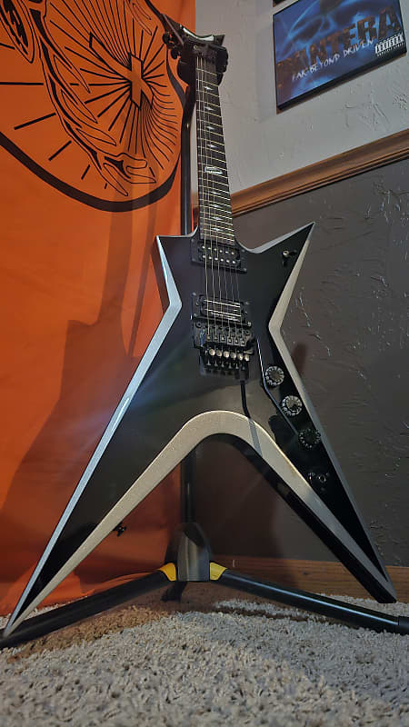 Dean Stealth Dimebag TTSB Dime - Two Tone Black/Silver | Reverb