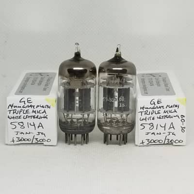 1961 Sylvania JHS-5814A 12AU7 ECC82 Tubes - Matched Pair | Reverb