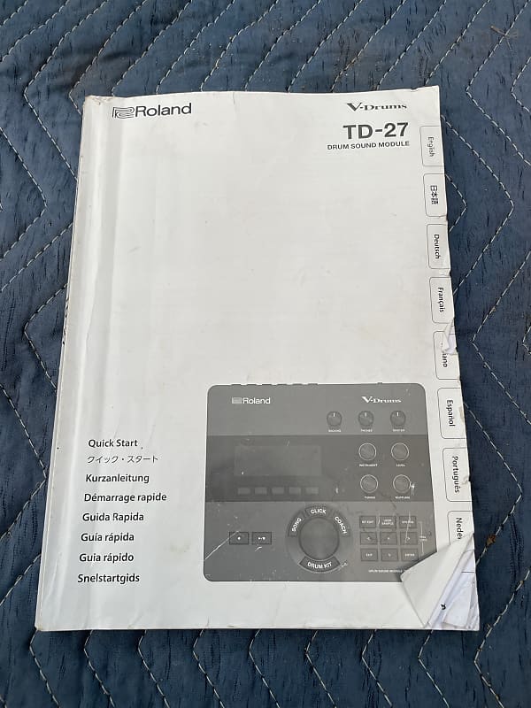 Roland Roland TD-27 Electronic Drum Module Owners Manual Used | Reverb