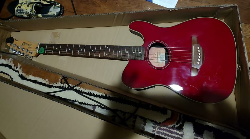 Fender Telecoustic acoustic electric read description w/ clip | Reverb