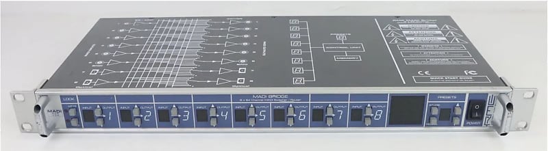RME MADI Bridge 8x64 Channel MADI Switcher/Router | Reverb