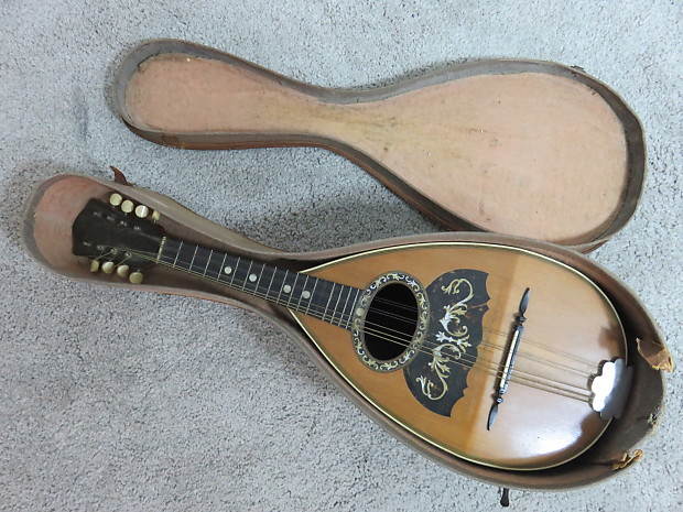 Antique 1880-1920 B & J Victoria Bowlback Mandolin With | Reverb