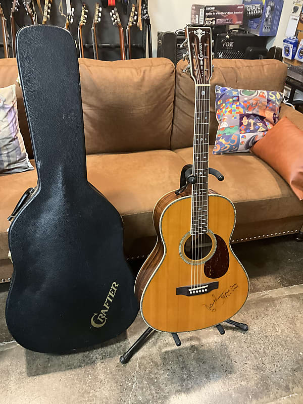 Crafter TA-050/AM Parlor acoustic guitar handcrafted in Korea | Reverb
