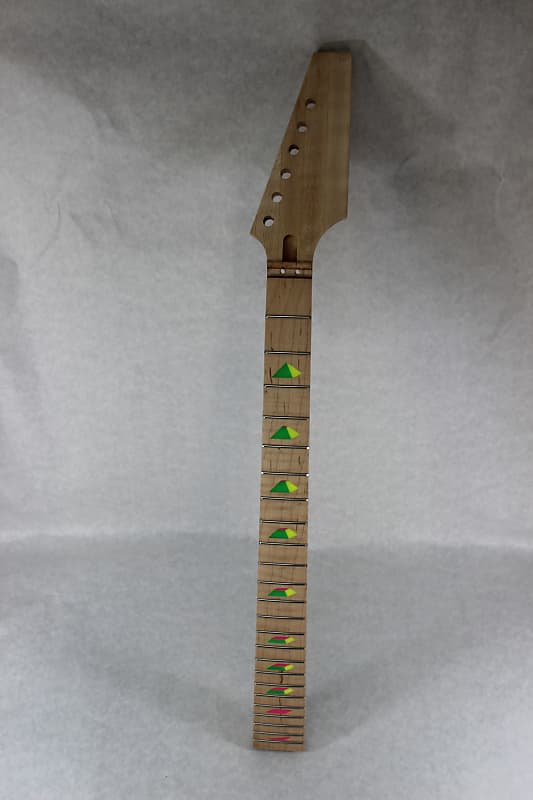 Pyramid Inlay 6 string Neck-Fits Ibanez (tm) AANJ Heel RG550 | Reverb