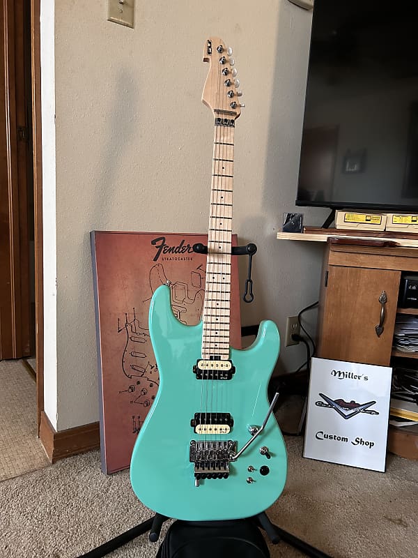 FU-Tone FU PRO Electric Guitar Sea Foam green w/ Gigbag | Reverb