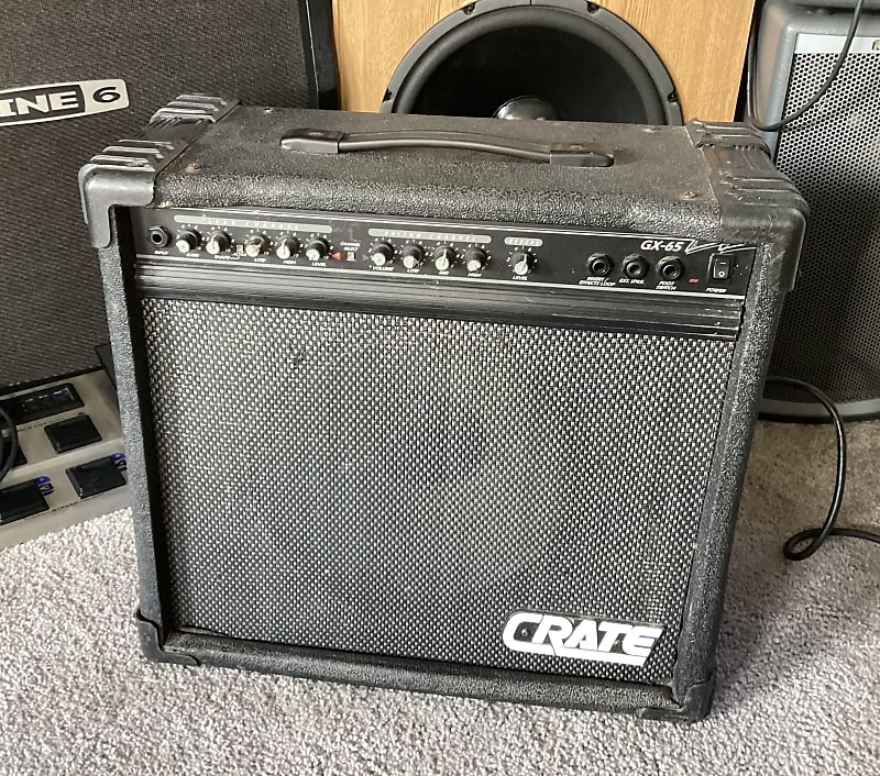 Vtg Crate GX-65 Guitar Combo 2 Channel Amp 12" Single Woofer | Reverb
