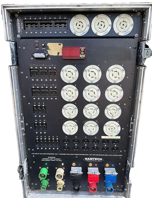 200A RamTech L21-3 Phase Power Distro Rack Wheeled Hard Case | Reverb
