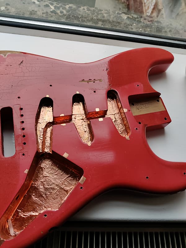 Gary Moore Red Strat Relic Body, Nitro Finish, US Spec | Reverb