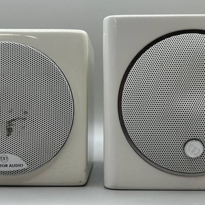Monitor Audio Radius 45 & Radius 45 HD Cube Speakers - White | Reverb