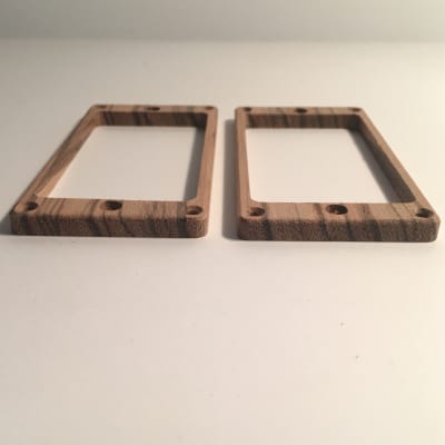 Guilford Zebrawood pickup ring set for PRS guitar - Flat - | Reverb