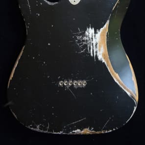 Heavy Relic Fender '72 Telecaster Custom! Black NYC Punk Tele | Reverb
