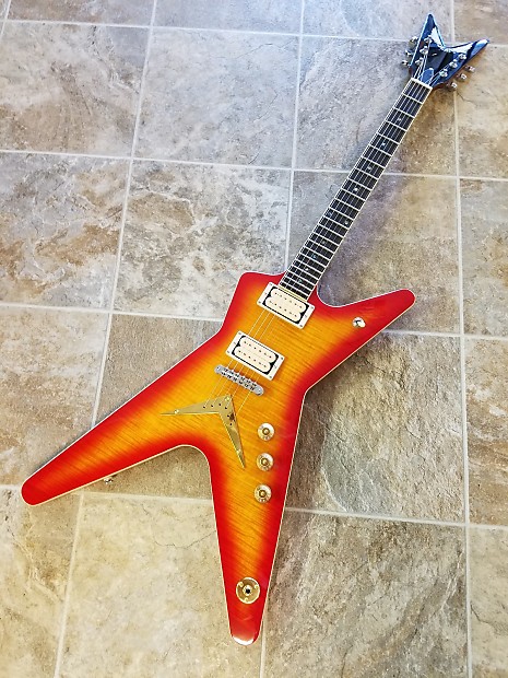 Dean ML Chicago Flame 2015 Trans Cherryburst | Reverb