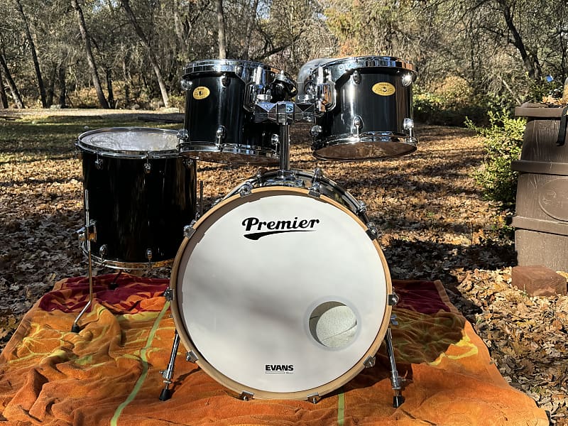 Premier Artist Maple 5 Piece Shell Pack - Gloss Black Lacquer | Reverb