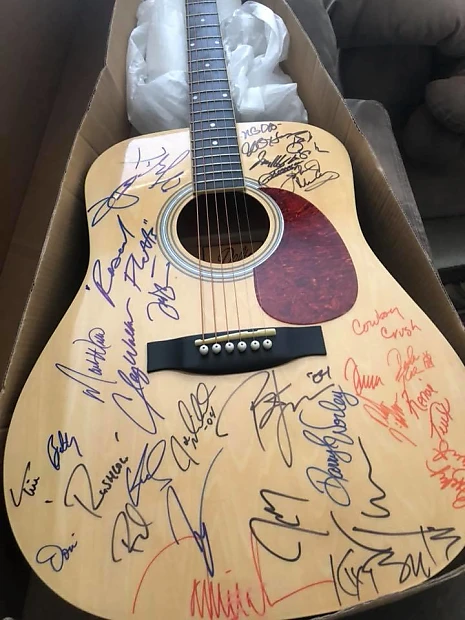 Autographed Guitar-Multiple Country Artists | Reverb
