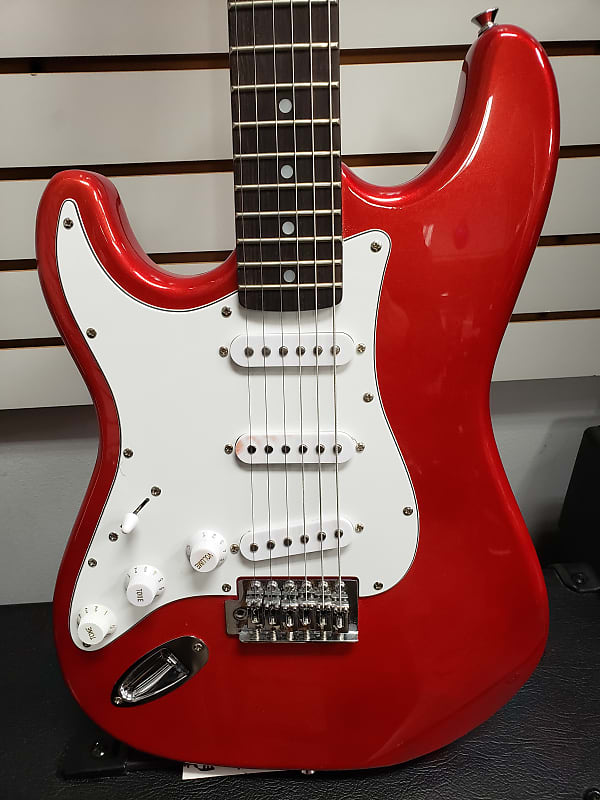 SX VTG Series LEFT HANDED Strat copy - Red | Reverb