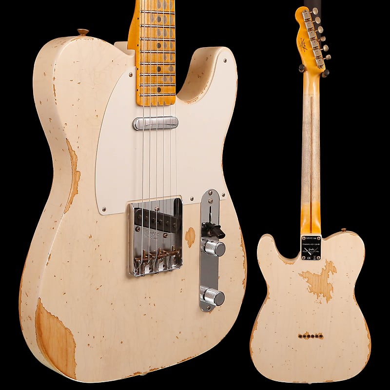 Fender Custom Shop LTD '58 Telecaster, Heavy Relic White | Reverb