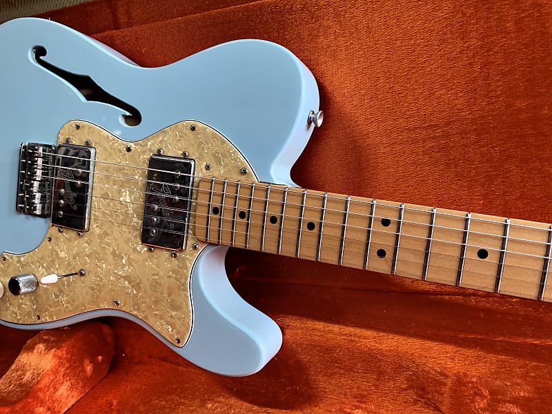 Fender '72 Telecaster Thinline MIM FSR 2002 Daphne Blue | Reverb