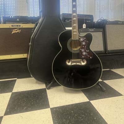 Epiphone EJ-45 2014 Black 1963 Reissue | Reverb