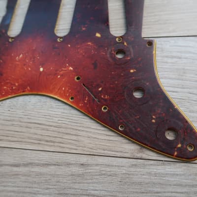 Left Handed 60's Fender Stratocaster Pickguard Celluloid | Reverb