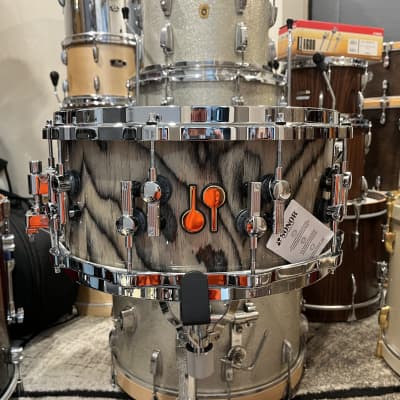 Sonor SQ2 Snow Tiger Gloss 6.5x14 Medium Maple Die Cast Hoops | Reverb