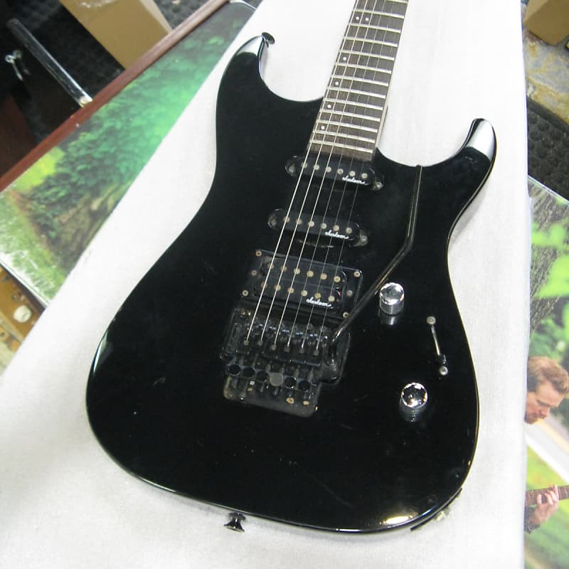 Jackson JSX-94 1990's - Gloss Black Floyd Locking Trem | Reverb