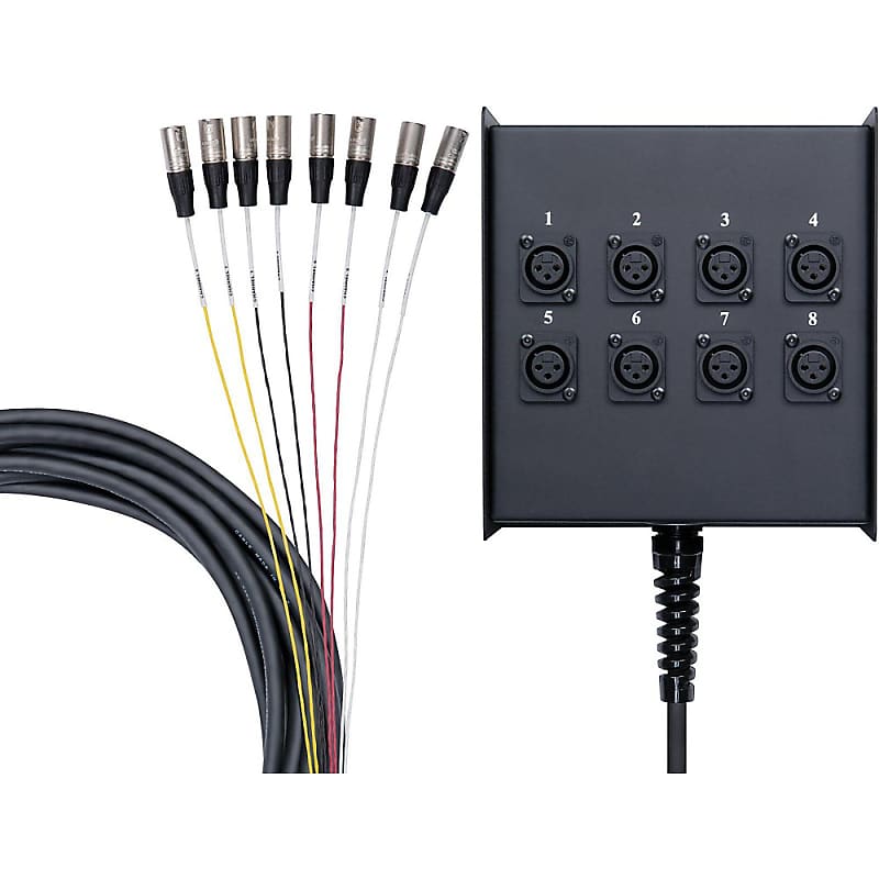 Live Wire Advantage 8-Channel Snake 50 ft. Black | Reverb