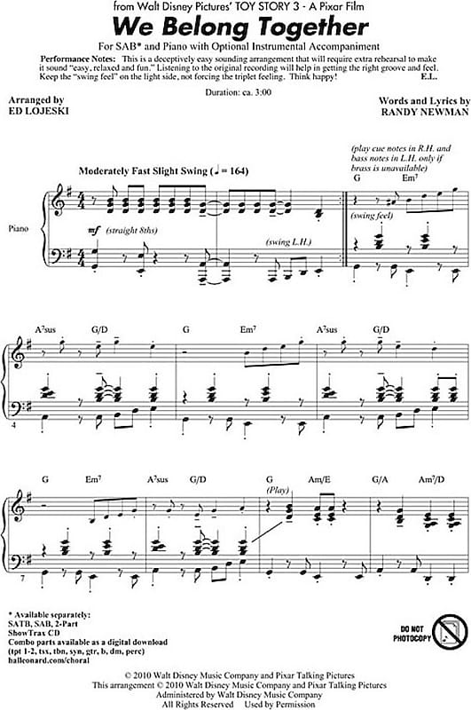 We Belong Together - (from Toy Story 3) | Reverb