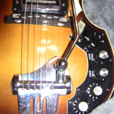 Vintage 1967 Hofner 459-VTZ Sunburst Violin Six String Guitar | Reverb
