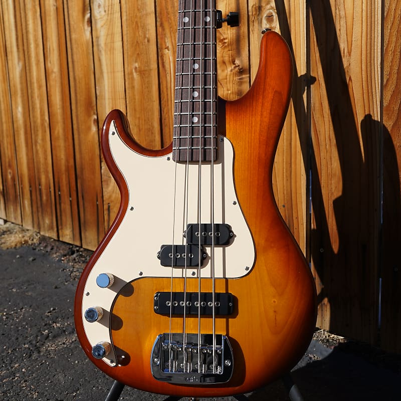 G&L USA SB-2T - Old School Tobacco Sunburst Left Handed | Reverb