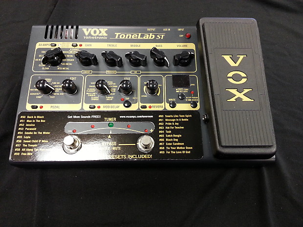 Vox ToneLab ST Multi-Effects | Reverb