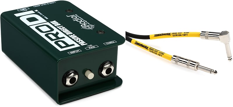 Radial ProDI 1-channel Passive Instrument Direct Box Bundle | Reverb