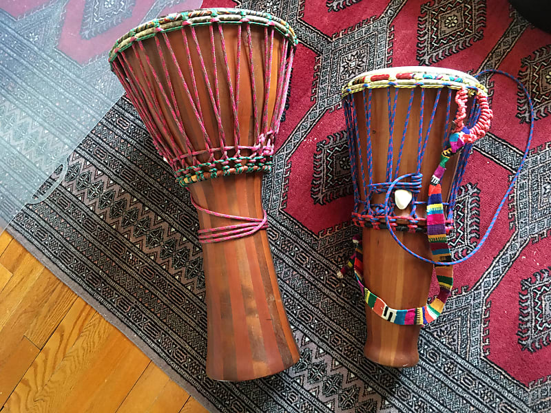 Handmade Djembe and Ashiko Hand Drum mid 90's - Morgan | Reverb
