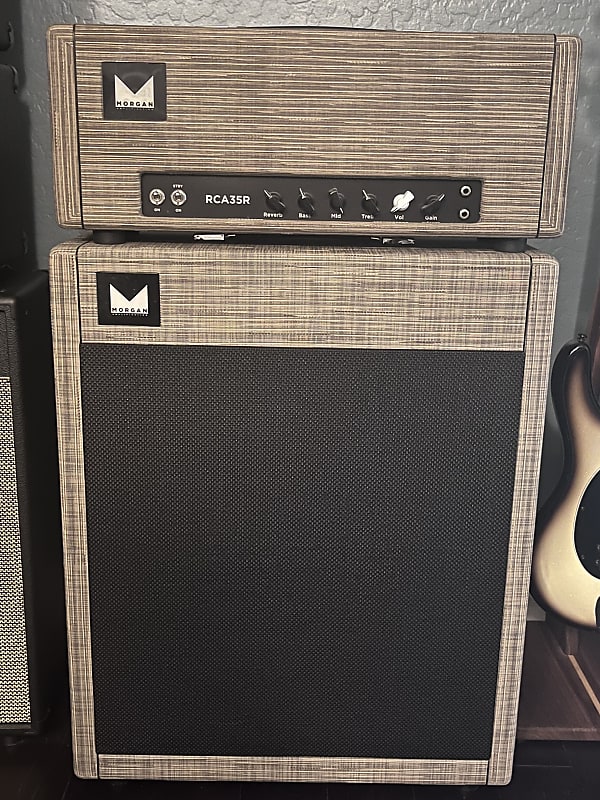 Morgan Amplification RCA35R Head with Reverb and matching | Reverb