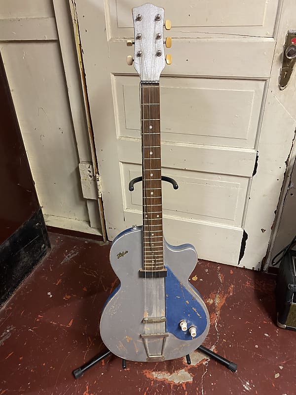 Hofner Colorama 448 blue solid body electric guitar very | Reverb UK