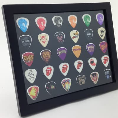 Plectrum Spectrum™ 8" x 10" Black Guitar Pick Display Insert | Reverb