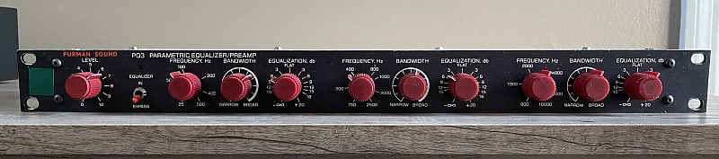 Furman PQ3 Parametric EQ | Reverb