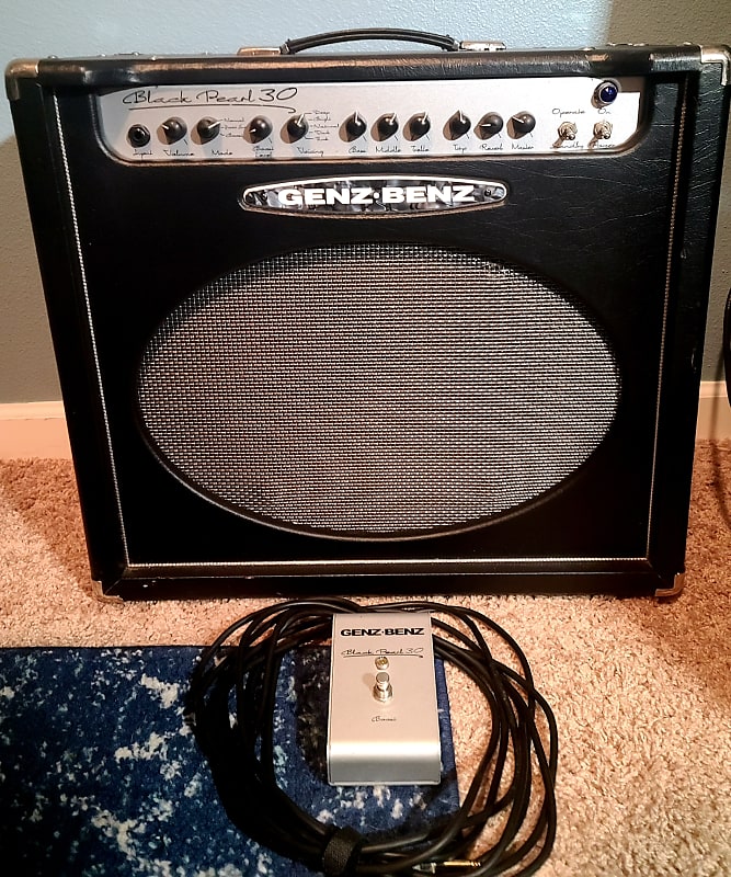 Genz Benz Black Pearl 30 1x12 Combo Amp W/Original Footswitch | Reverb