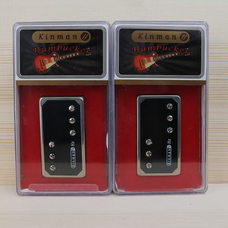 Kinman P90 Bucker Set Heavy/Clear 50mm LEFTY! 2015 | Reverb