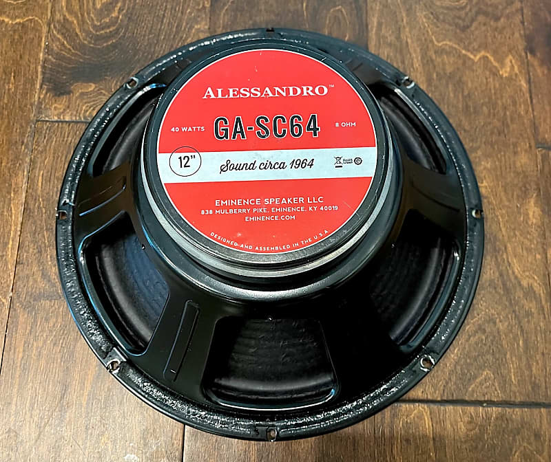 Eminence GA-SC64 12 inch 8 ohm Guitar Speaker | Reverb