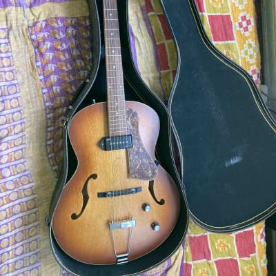 Vintage 1960's Welson DS-2T Electric Hollowbody Guitar + Case | Reverb