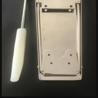 Engraved Long Maestro Vibrola Lyre Chrome Tailpiece Tremolo | Reverb