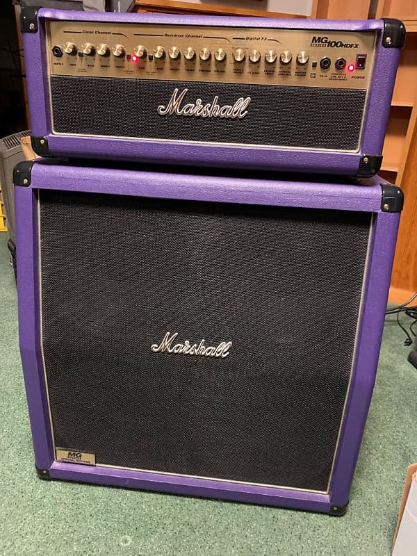 Special Limited Edition Marshall MG100FX/MG412A Slant Purple | Reverb