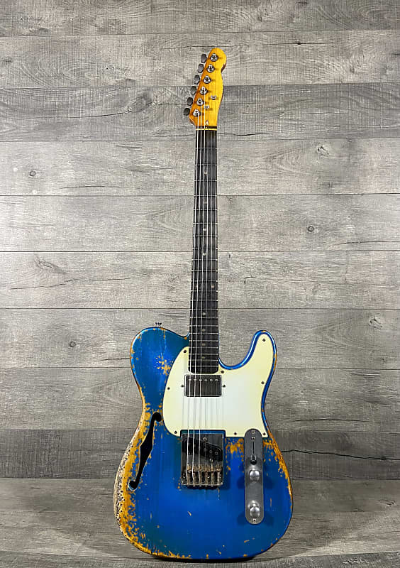 Custom Build Telecaster Thinline 2023 - Lake Placid Blue Over | Reverb