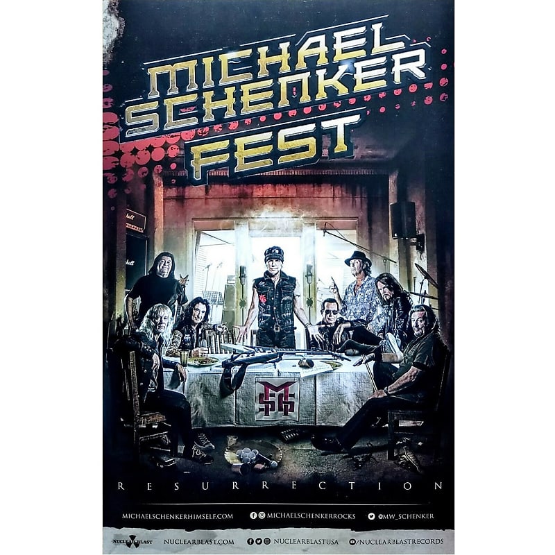 Michael Schenker Fest - Resurrection Ltd Ed RARE New Poster! | Reverb