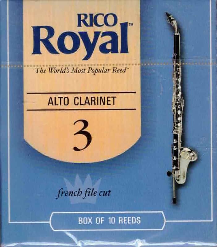 Rico Royal Alto Clarinet Reeds Box of 10 (3 Strength) | Reverb