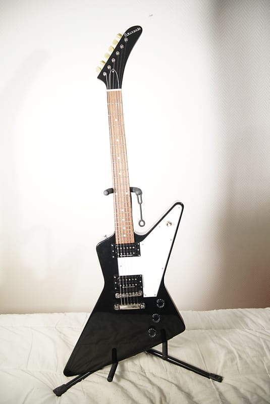 Edwards E-EX-120D Black, Explorer Style, Seymour Duncan | Reverb